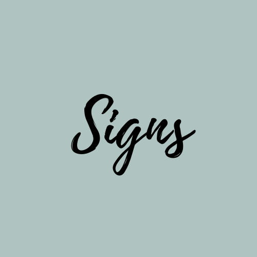 SIGNS – Hillside Design